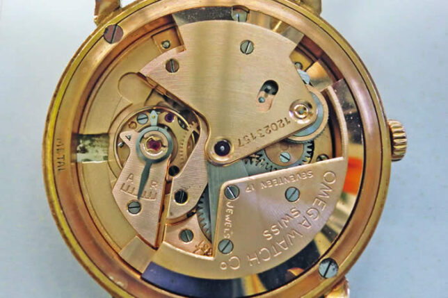 オメガ ノンネーム バンパー式 Ref.2643 Cal.351 14KPG 1951年頃 滋賀 時計 買取 遺品整理