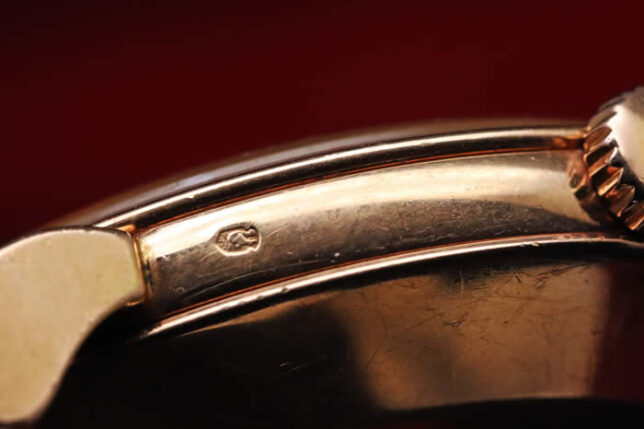 オメガ ノンネーム バンパー式 Ref.2643 Cal.351 14KPG 1951年頃 滋賀 時計 買取 遺品整理