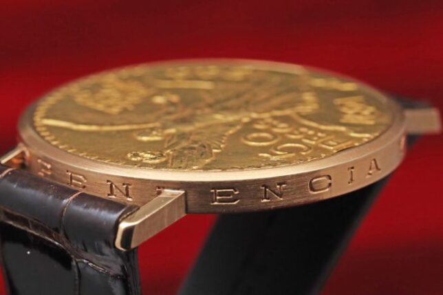 ヴァシュロン・コンスタンタン コインウォッチ メキシコ 勝利の女神像 50ペソ金貨 1944年 7095 1003 滋賀