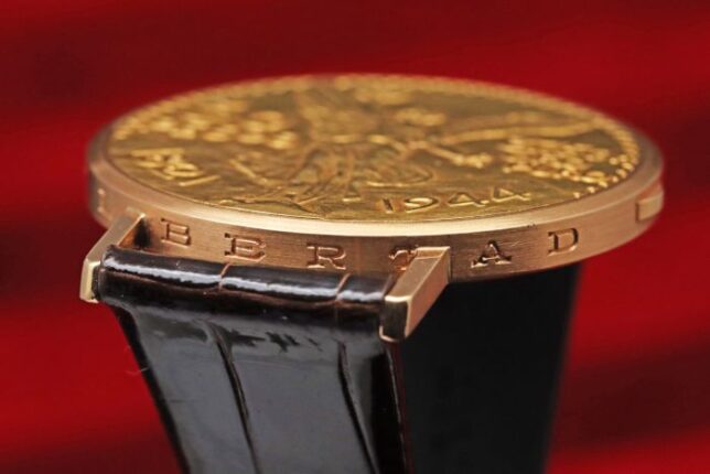 ヴァシュロン・コンスタンタン コインウォッチ メキシコ 勝利の女神像 50ペソ金貨 1944年 7095 1003 滋賀