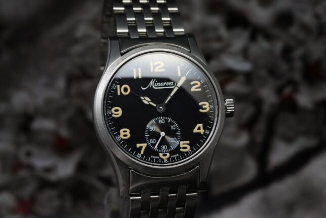 ミネルバ ピタゴラス Ref.A481 Cal.48 スモールセコンド シースルーバック 1990年代 滋賀 京都 時計